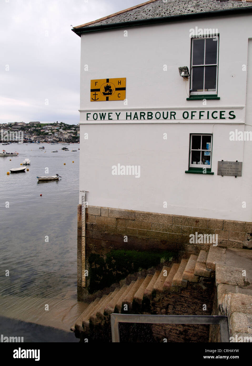 Fowey Harbour Offices, Cornwall, UK Stock Photo - Alamy