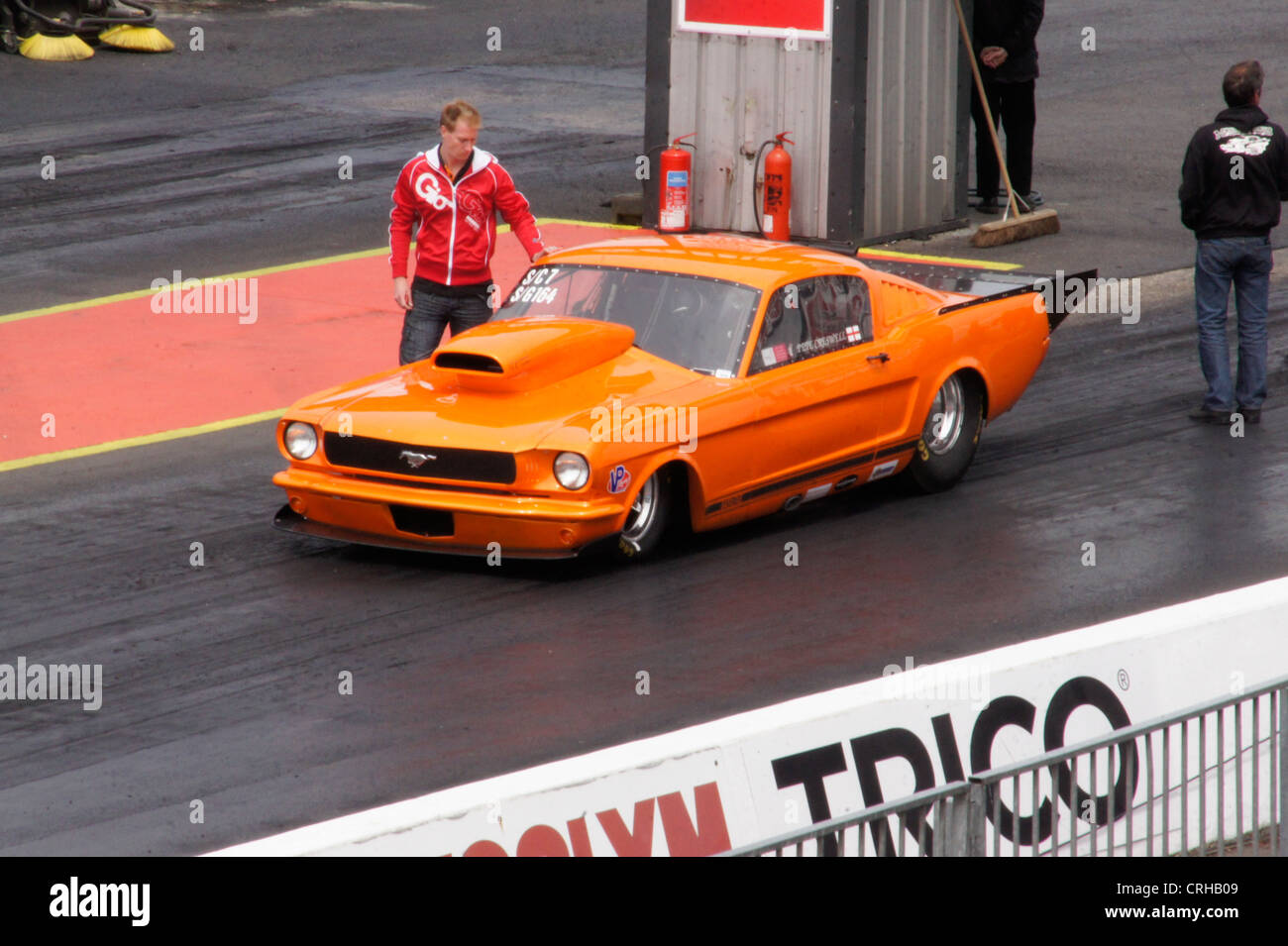 Santa Pod Drag Race Stock Photo - Alamy