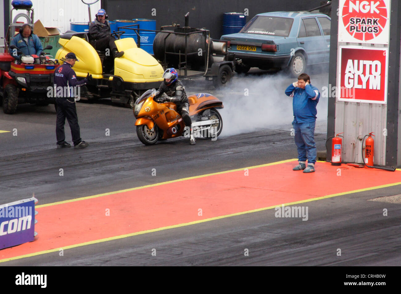 Santa Pod Drag Race Stock Photo - Alamy
