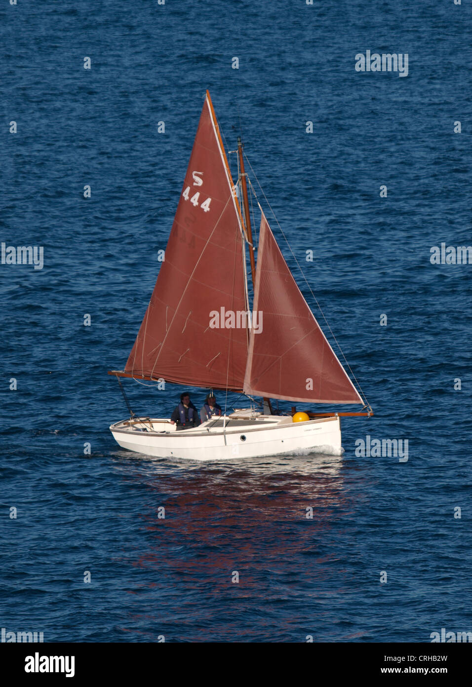 Cornish Shrimper sailboat, Falmouth, Cornwall, UK Stock Photo - Alamy
