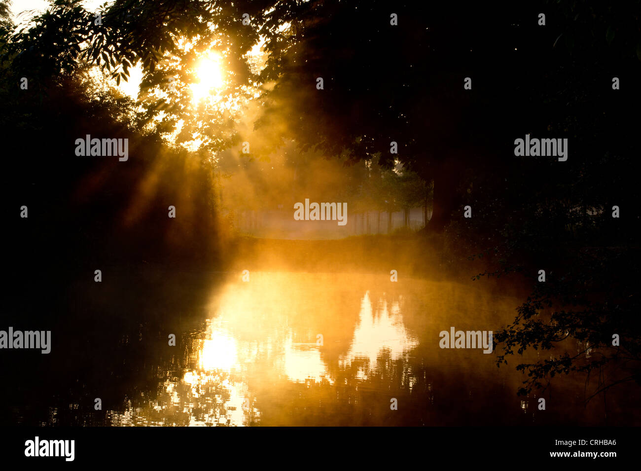 Mist on river ver dawn hi-res stock photography and images - Alamy