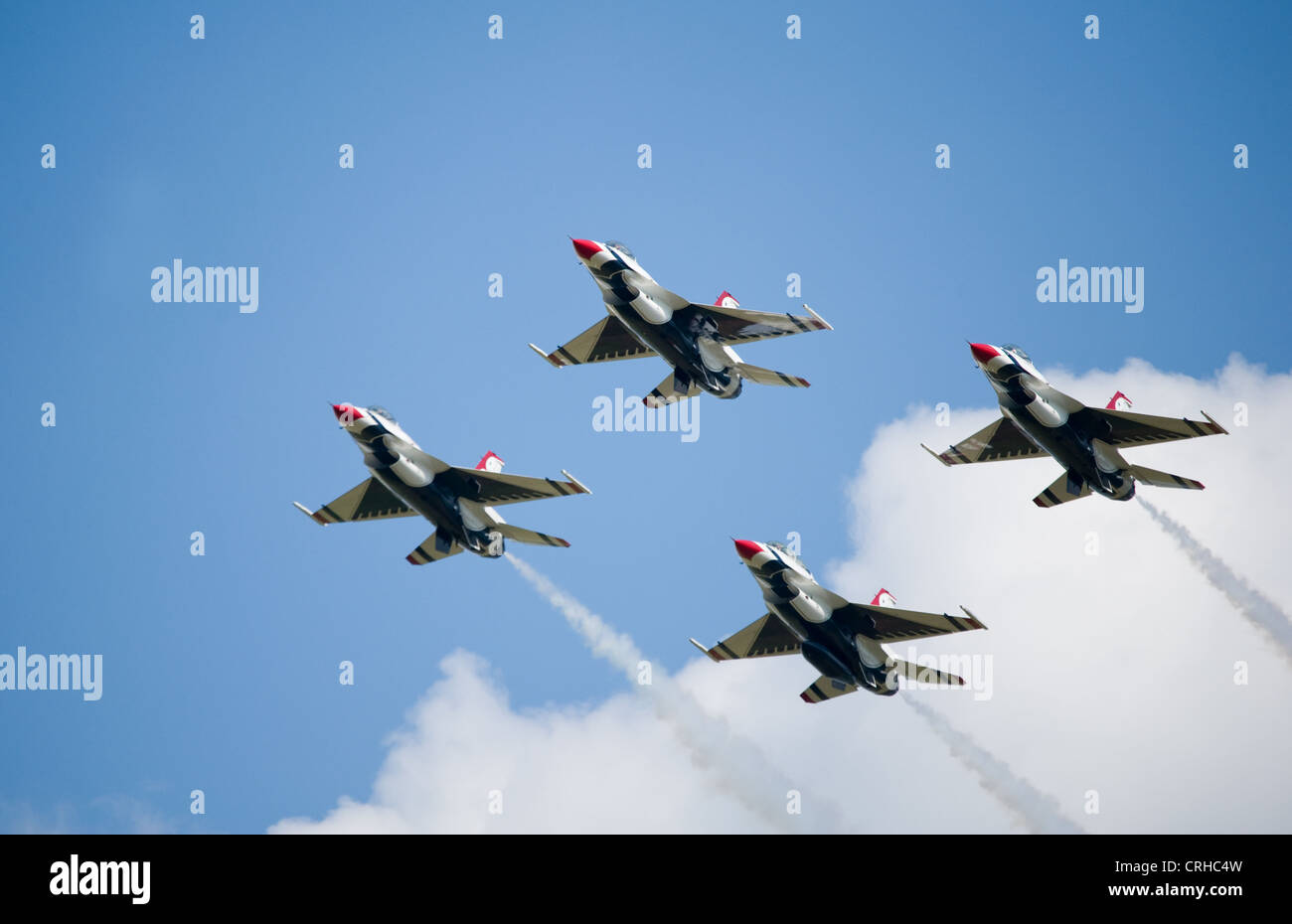 T-Birds F-16 jet fighter Thunder Birds airplane air fest show ...