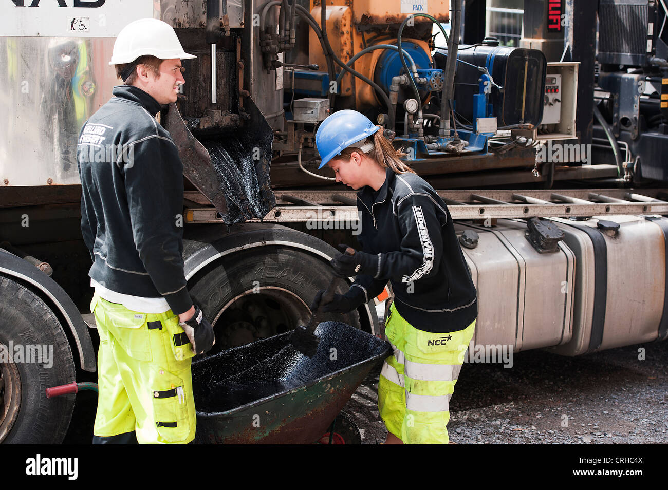 Asphalt road making machine hi-res stock photography and images - Alamy