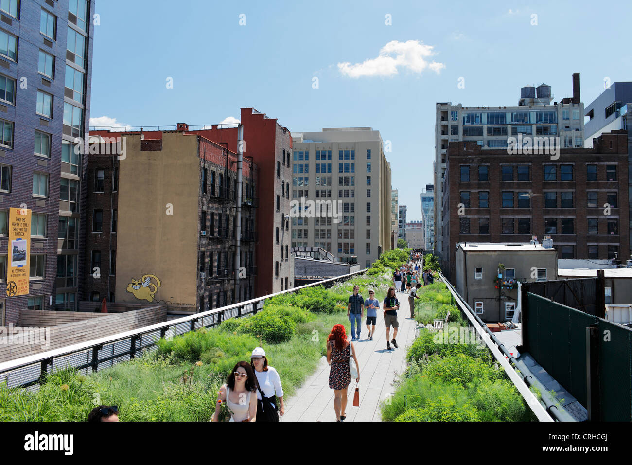 The High Line is a New York City park built on a section of the former ...