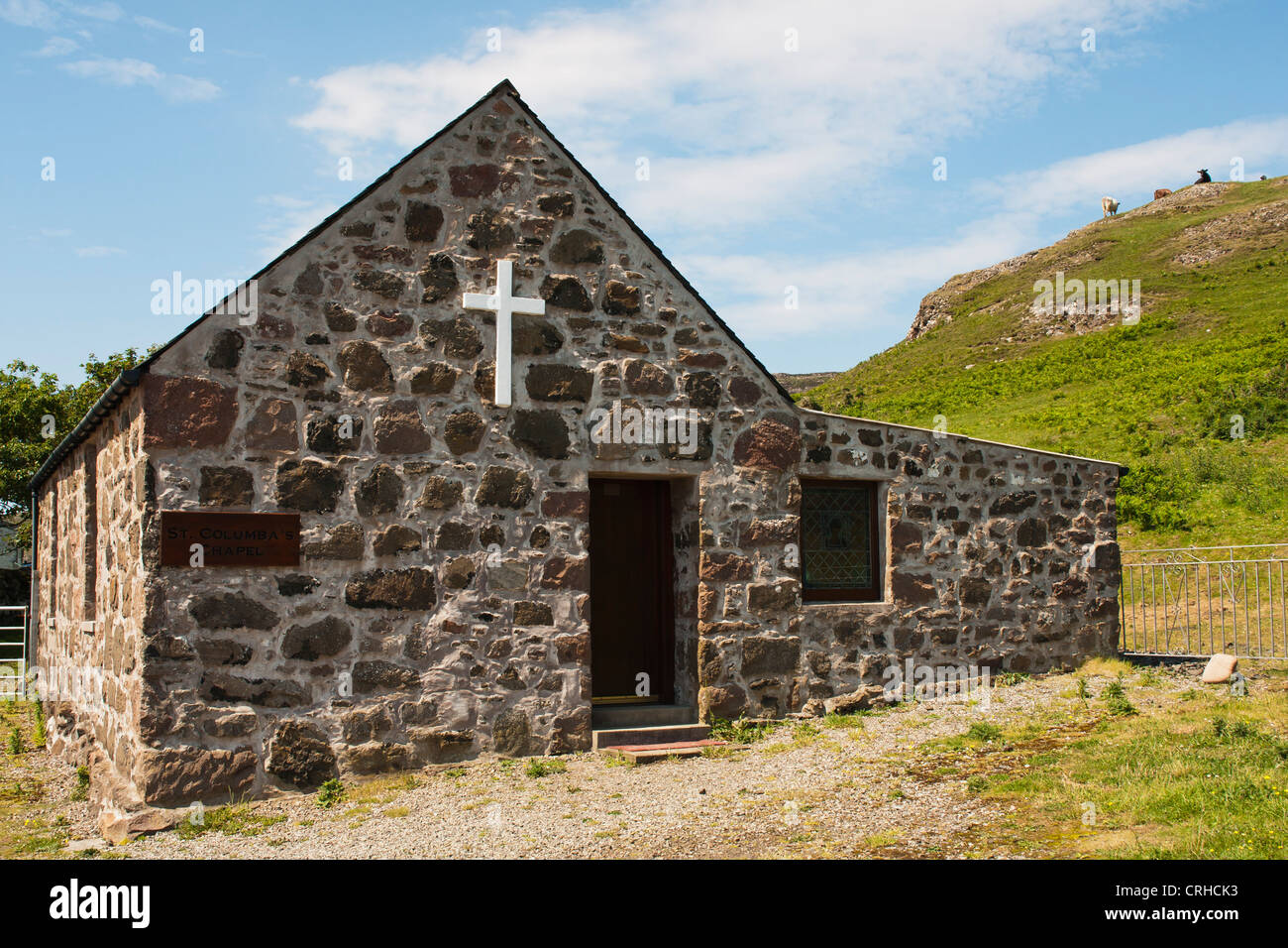 Building, Church, St. Columbas, Chapel, Canna, Inner Hebrides Stock ...