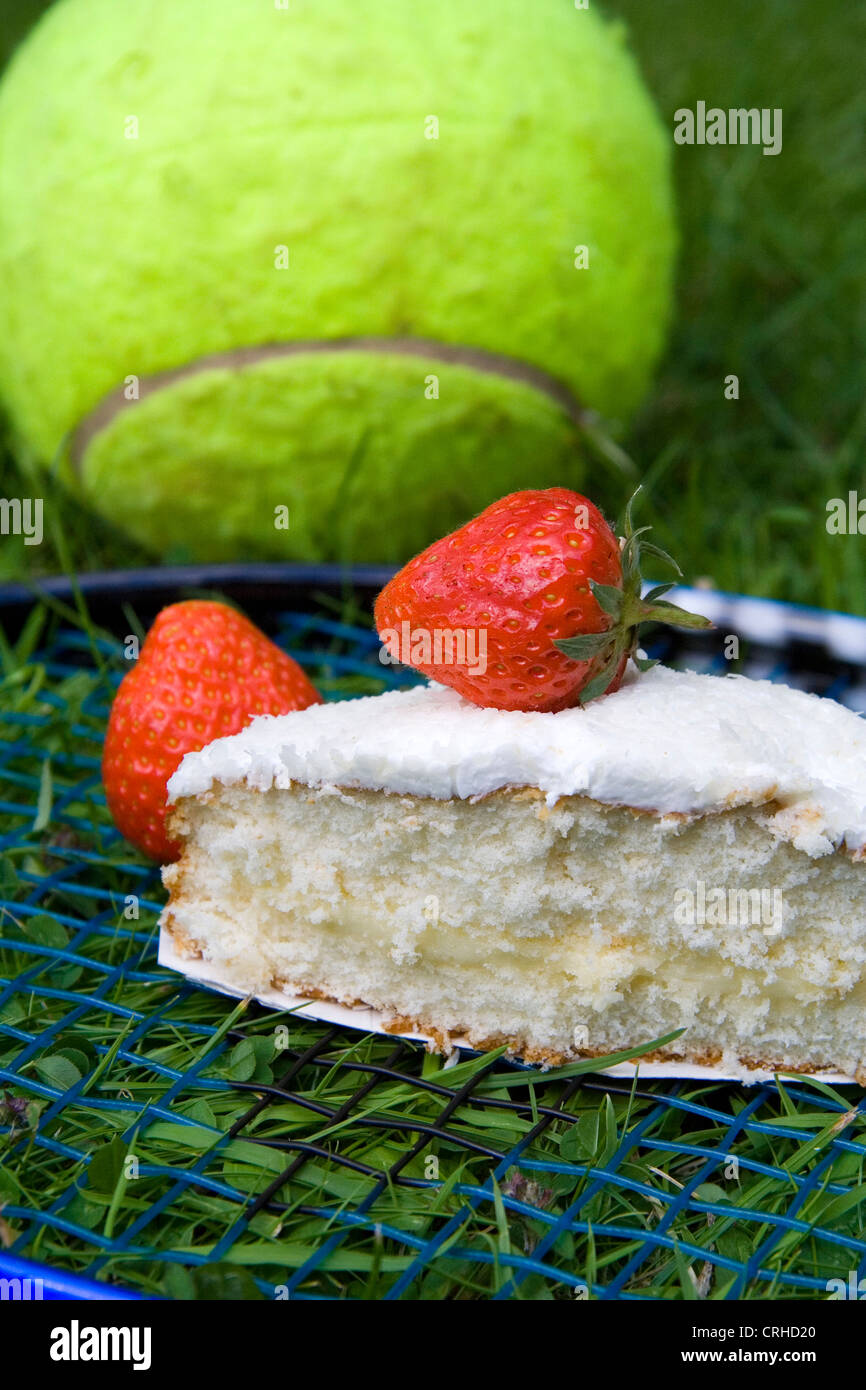 Strawberries tennis ball hi-res stock photography and images - Alamy