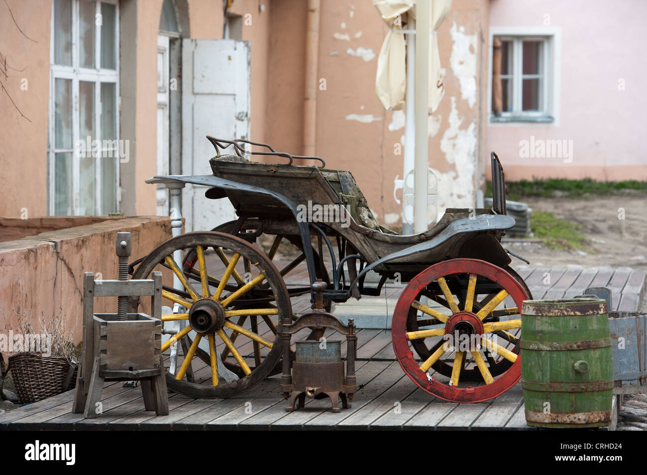 An old vintage car in Tallinn, Estonia, Baltic States Stock Photo - Alamy