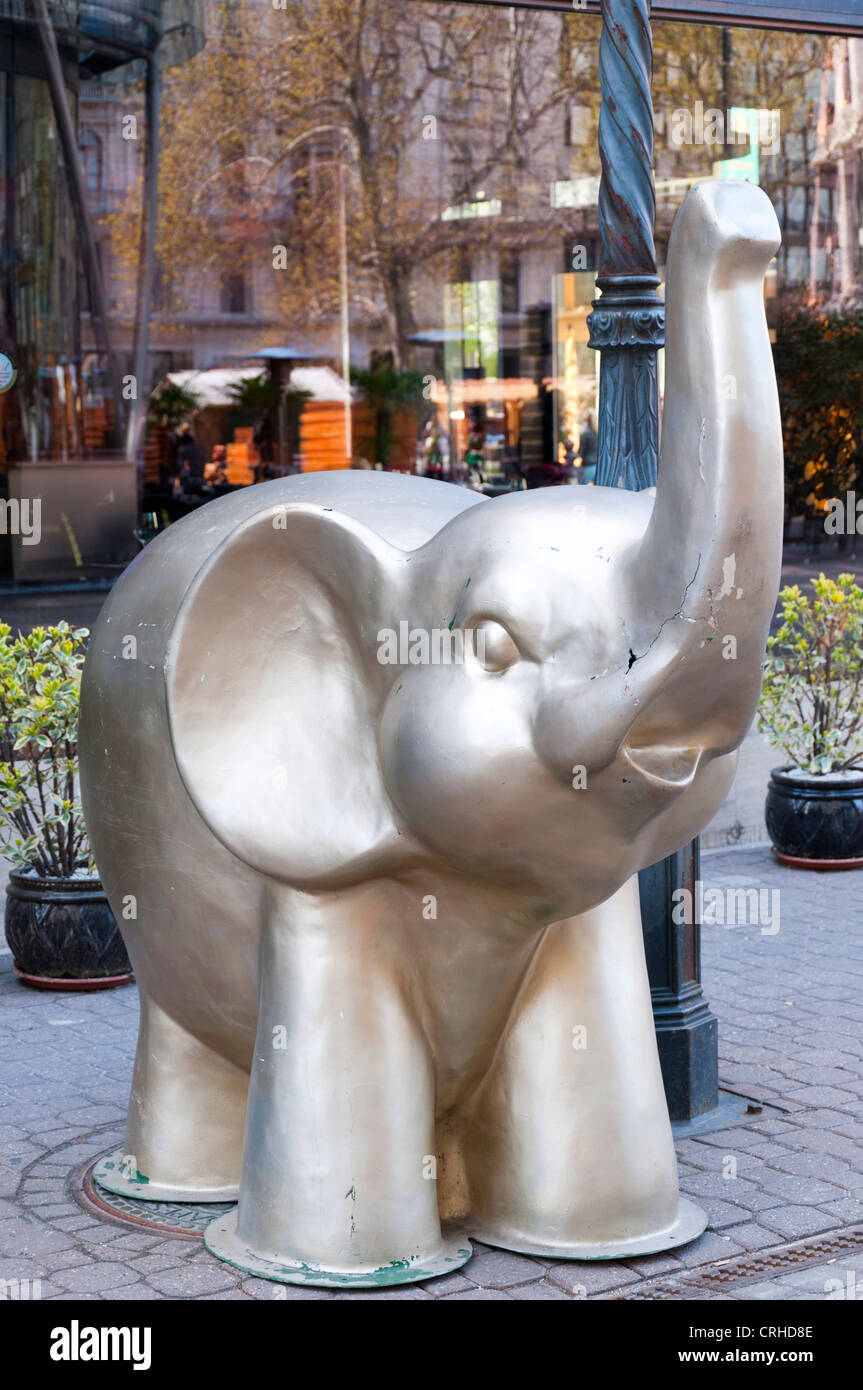 Elephant in the Street in Budapest Hungary Stock Photo - Alamy