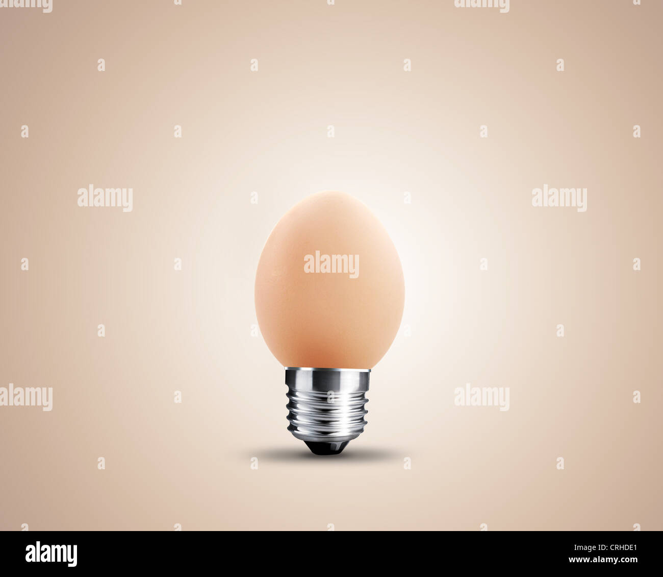 light bulb made from egg, light bulb conceptual Image Stock Photo - Alamy