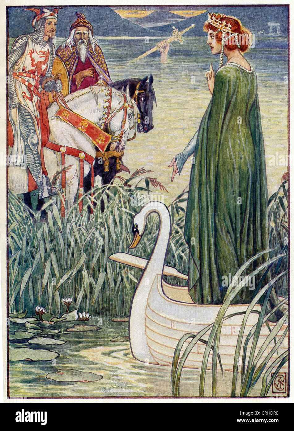 The Lady Of The Lake And Merlin