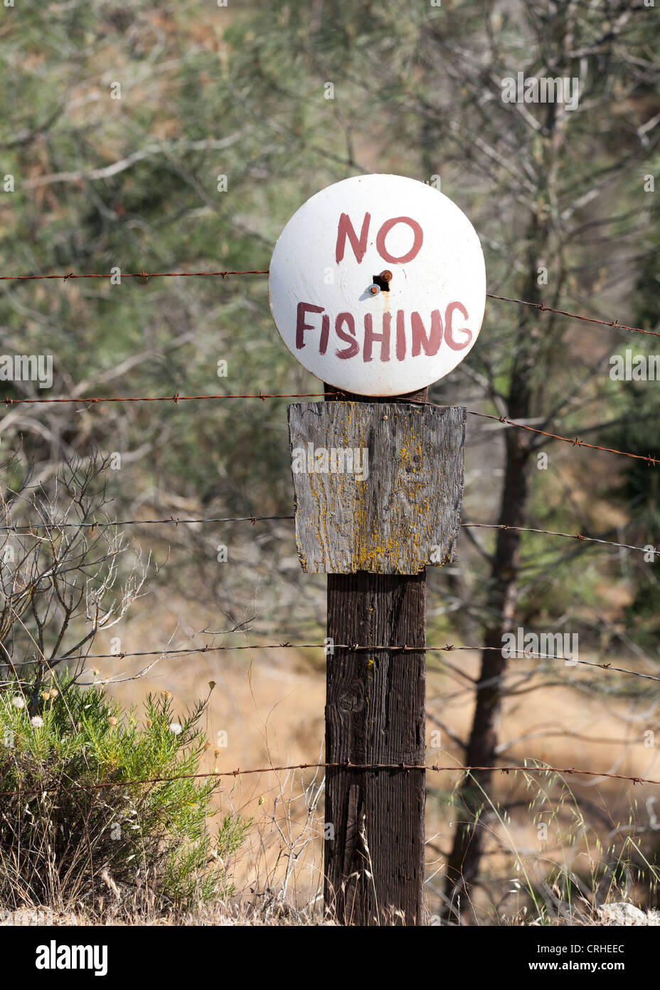 No fishing sign hi-res stock photography and images - Alamy