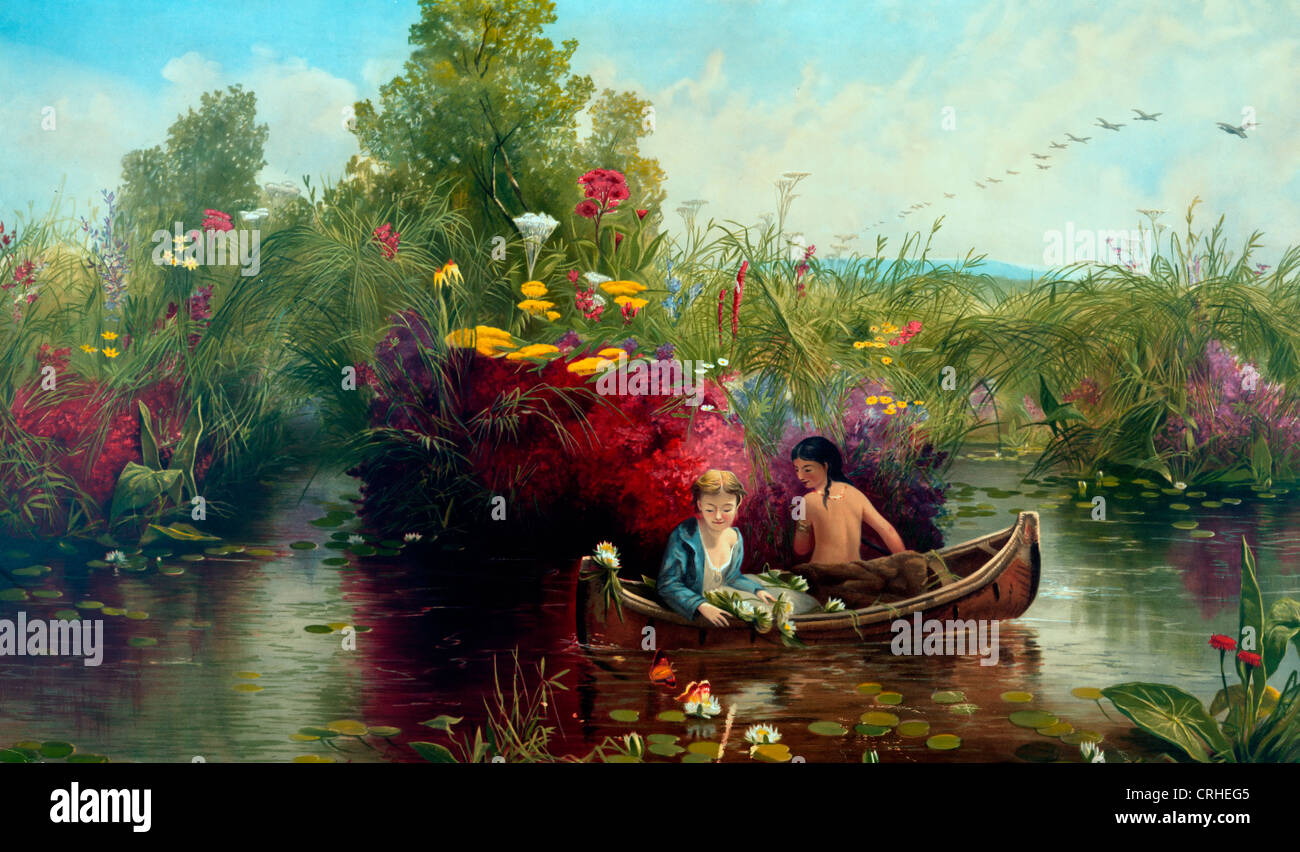 Native american canoe hi-res stock photography and images - Alamy