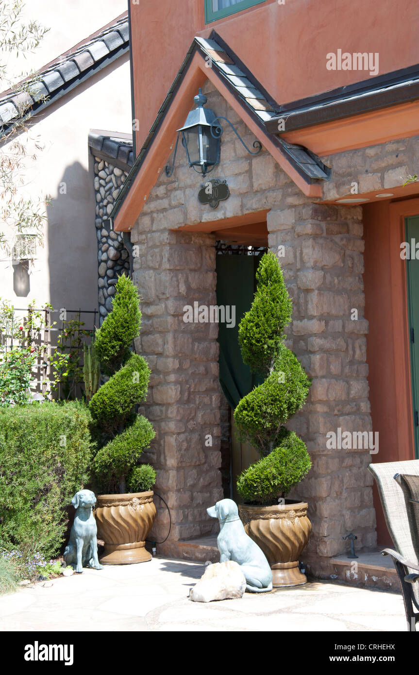 Outside house decoration Stock Photo - Alamy