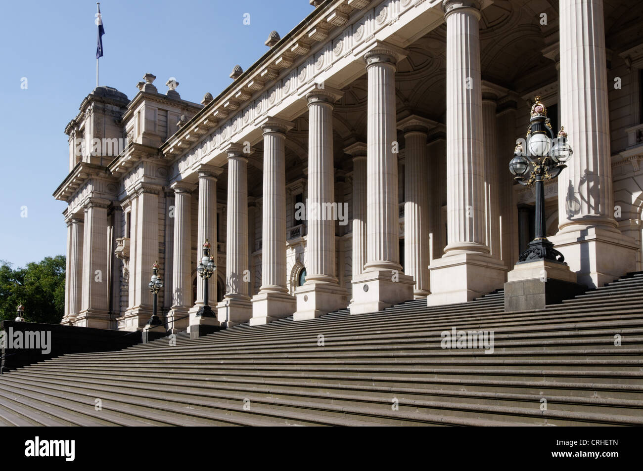 The Victoria Parliament House building in Melbourne Australia Stock ...