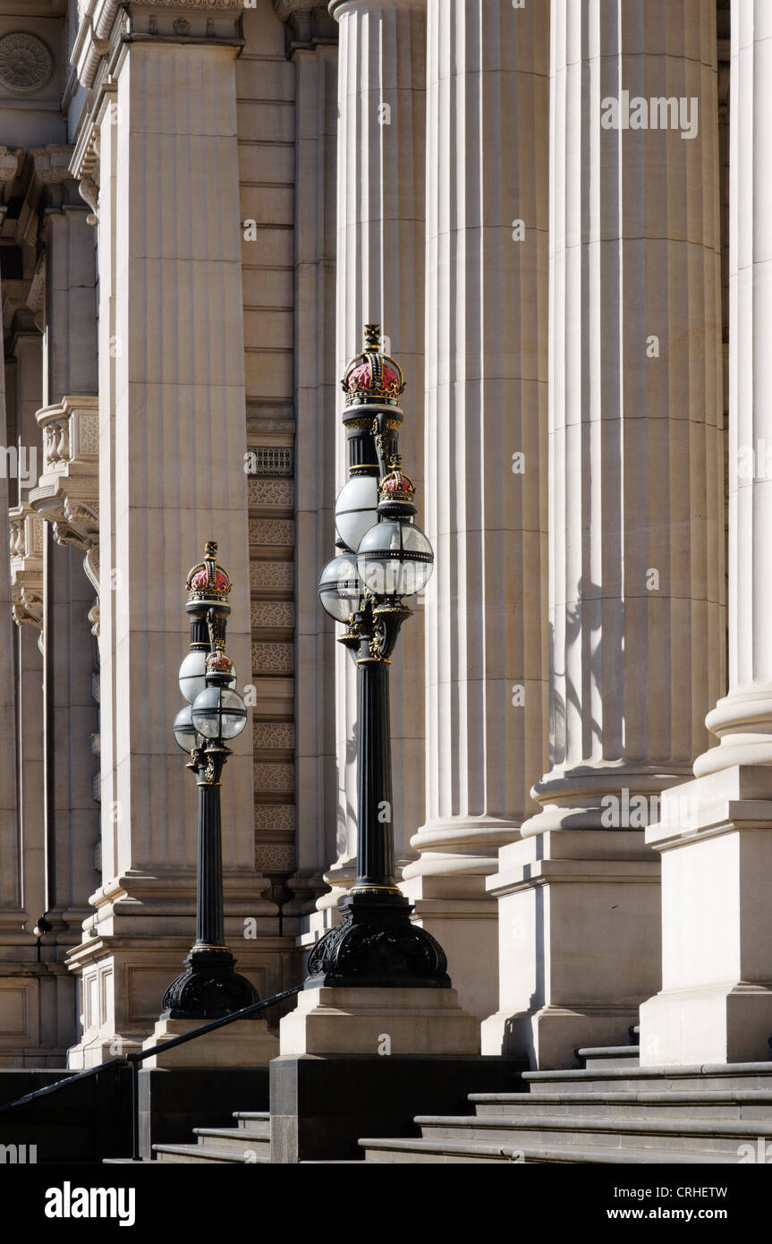 The Victoria Parliament House building in Melbourne Australia Stock ...