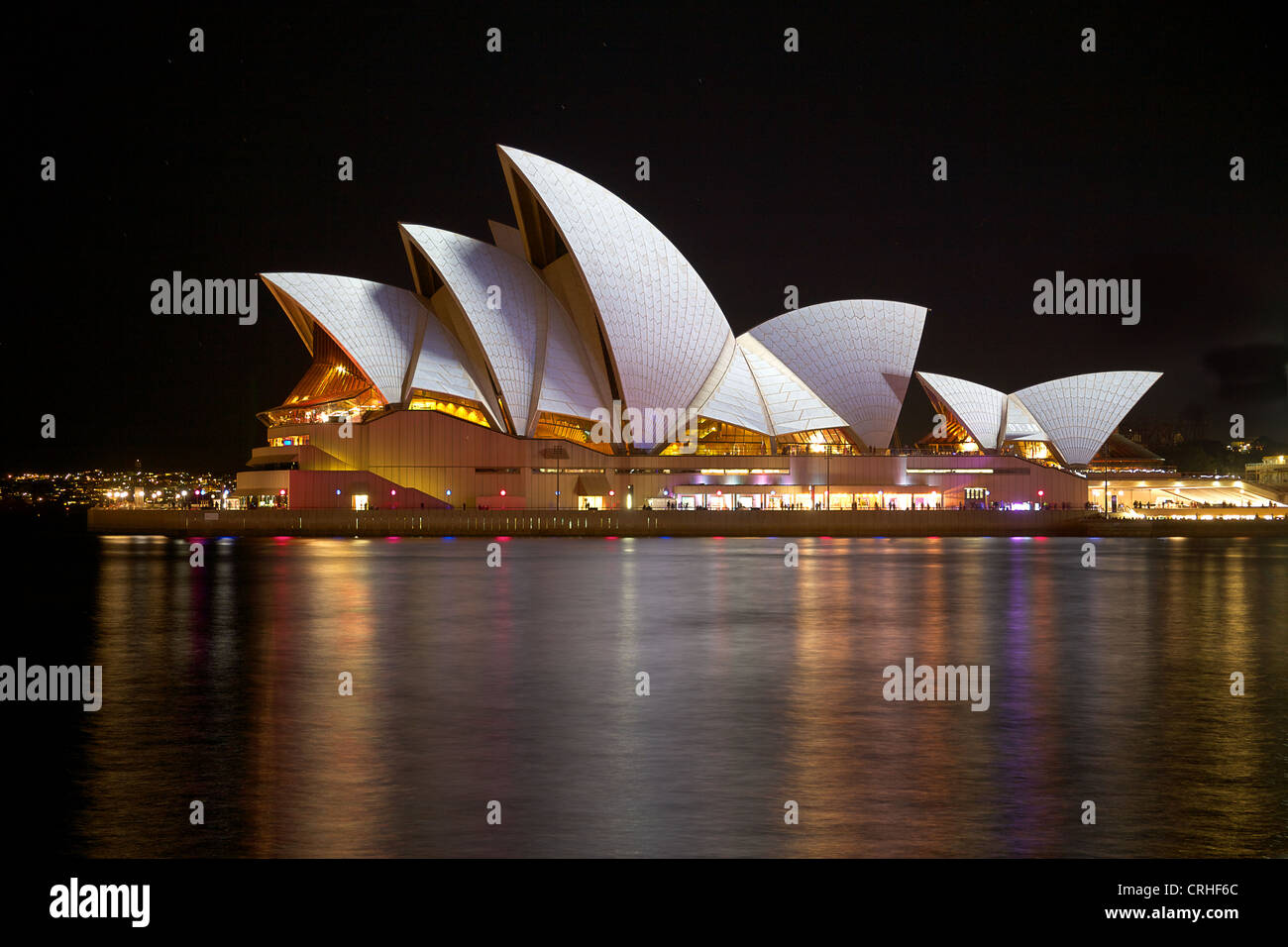 Sydney Opera House lit up at Vivid festival Stock Photo - Alamy