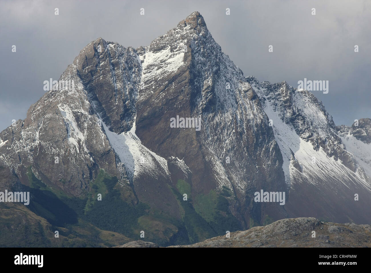 Majestic mountain peaks to the east of Magdalena Canal, along the ...