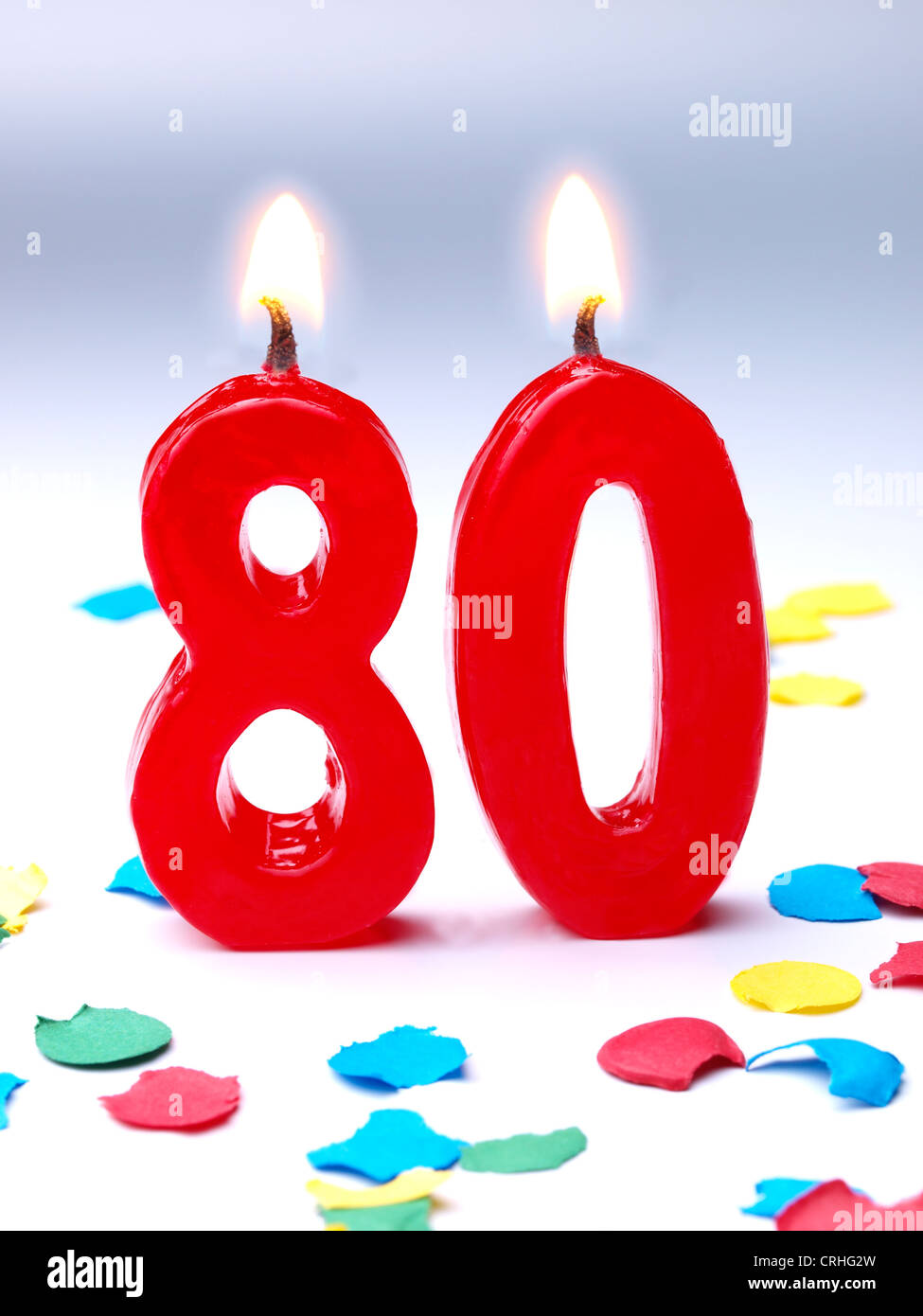 Birthday cake candles number eighty hi-res stock photography and images ...
