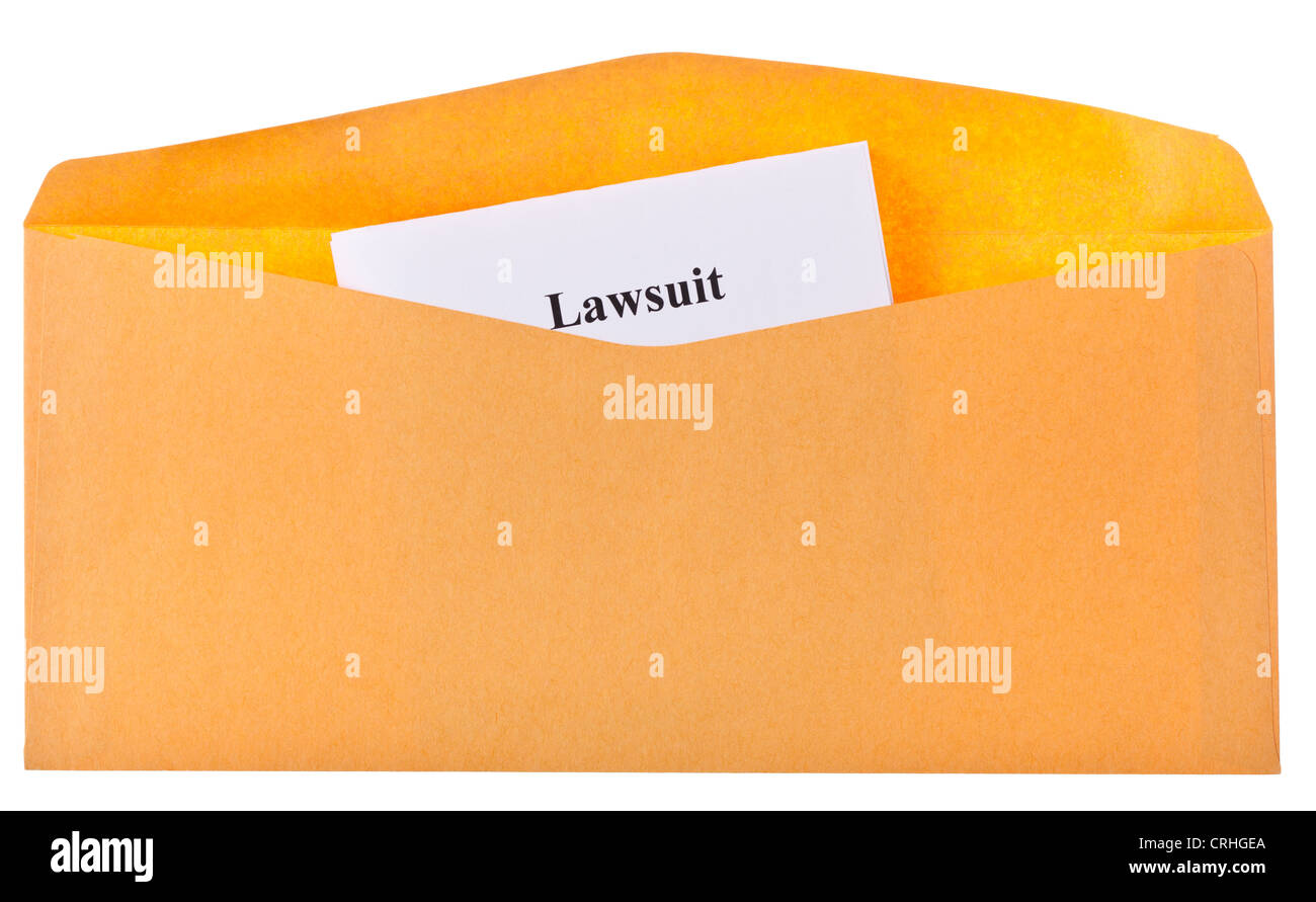 open envelope with looking out the corner of the letter Stock Photo - Alamy