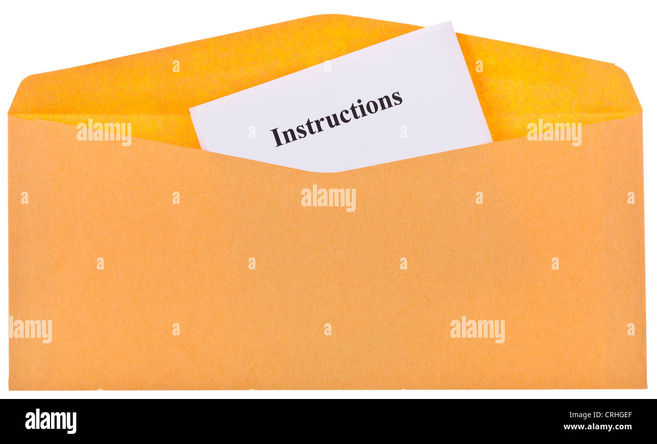 open envelope with looking out the corner of the letter Stock Photo - Alamy