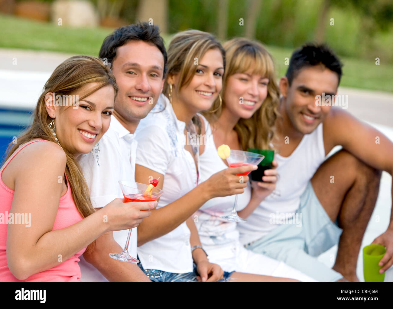Five people pose hi-res stock photography and images - Alamy