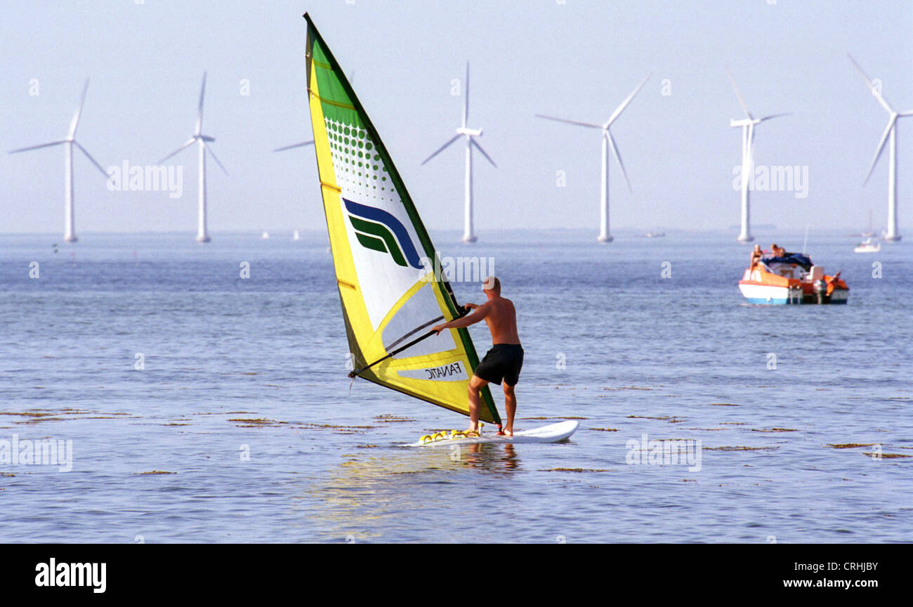 Copenhagen, Denmark, offshore wind farm off the Danish coast Stock ...