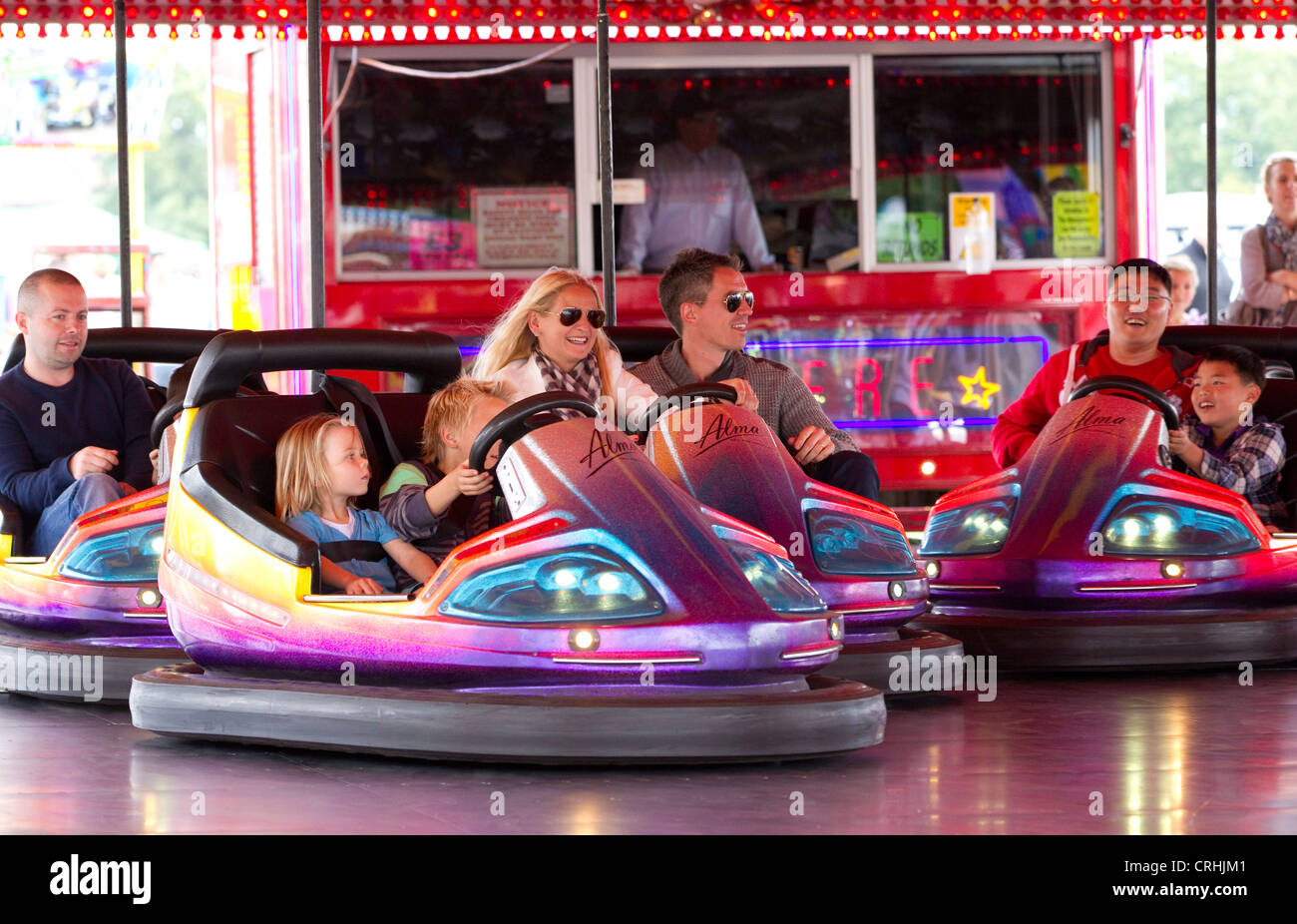 Summer Fairground on Wimbledon Common, South West London, England ...