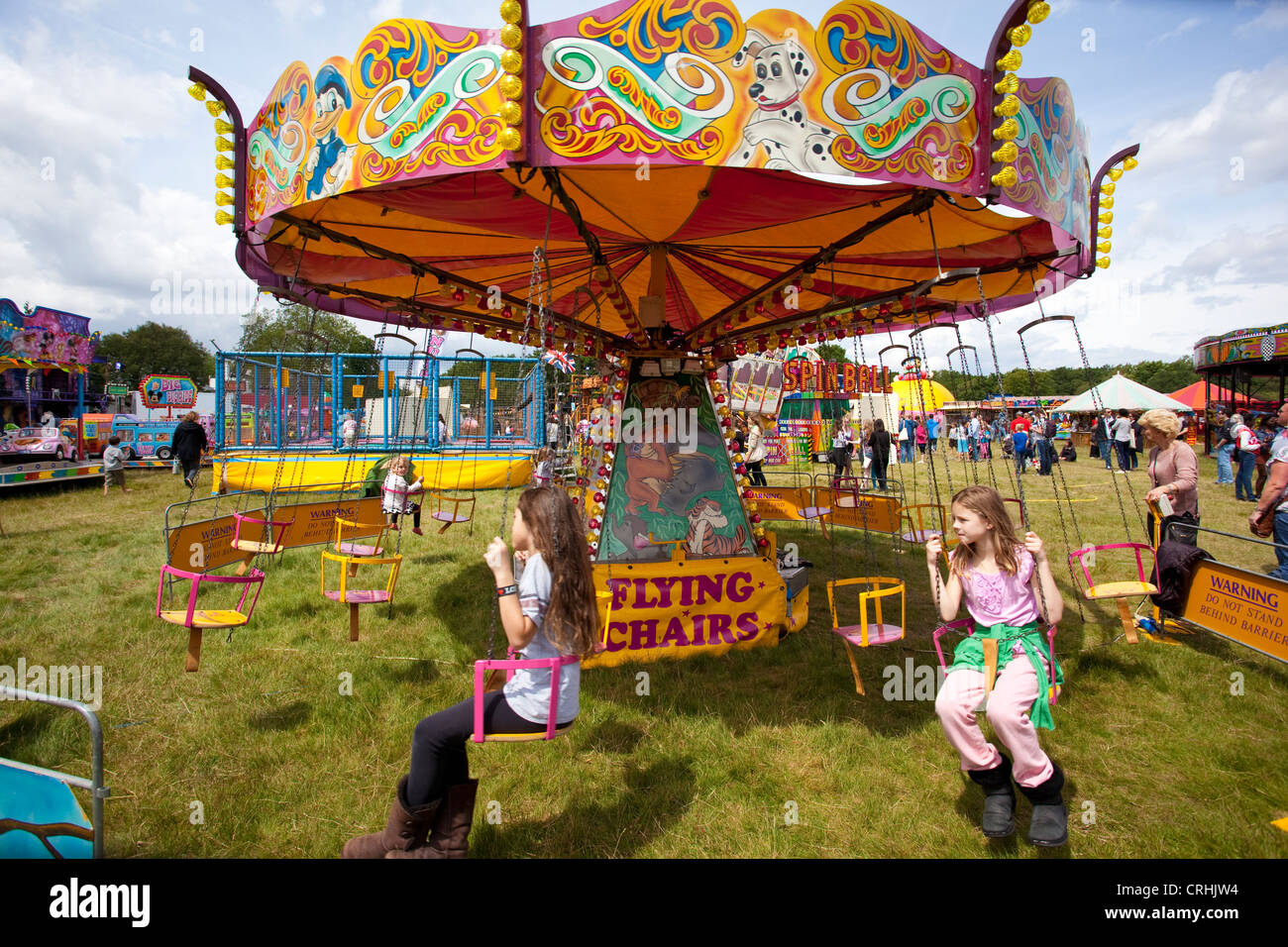 Summer Fairground on Wimbledon Common, South West London, England ...