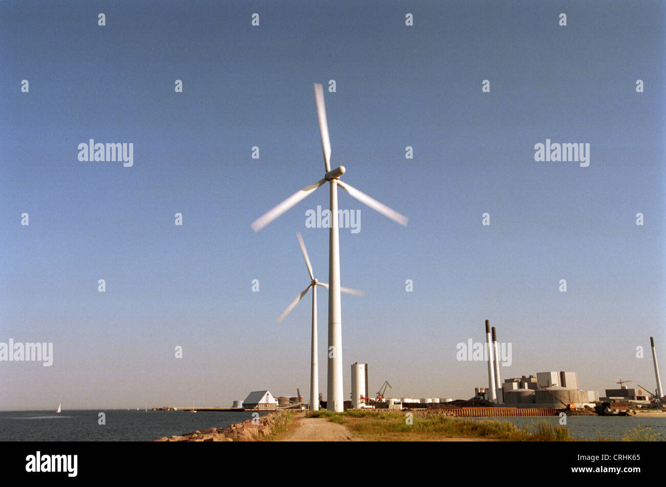 Copenhagen, Denmark, wind wheels Stock Photo - Alamy