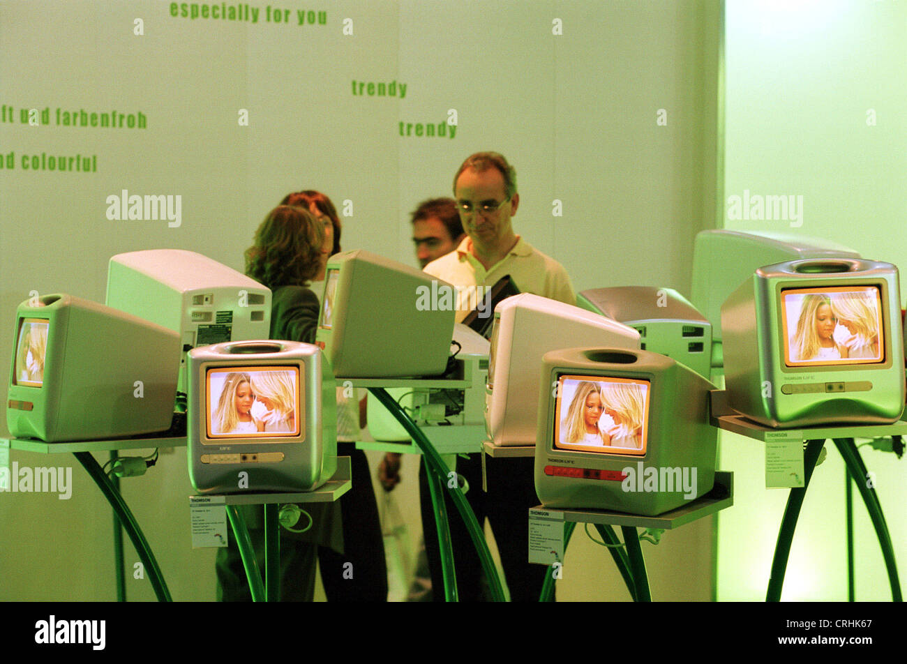 Berlin, Germany, TV installation at IFA 2001 Stock Photo - Alamy