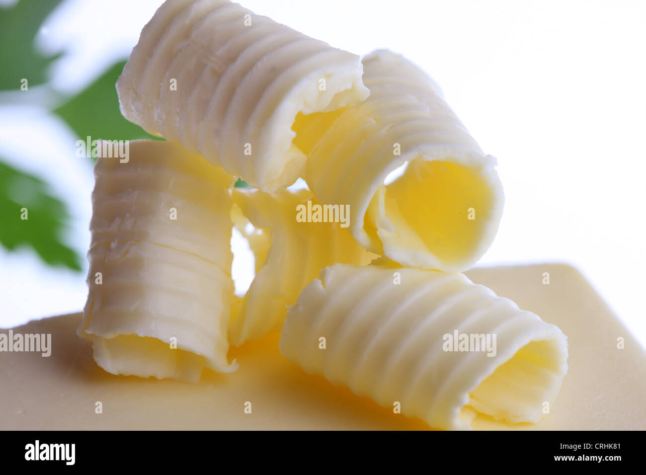 curls of butter Stock Photo - Alamy
