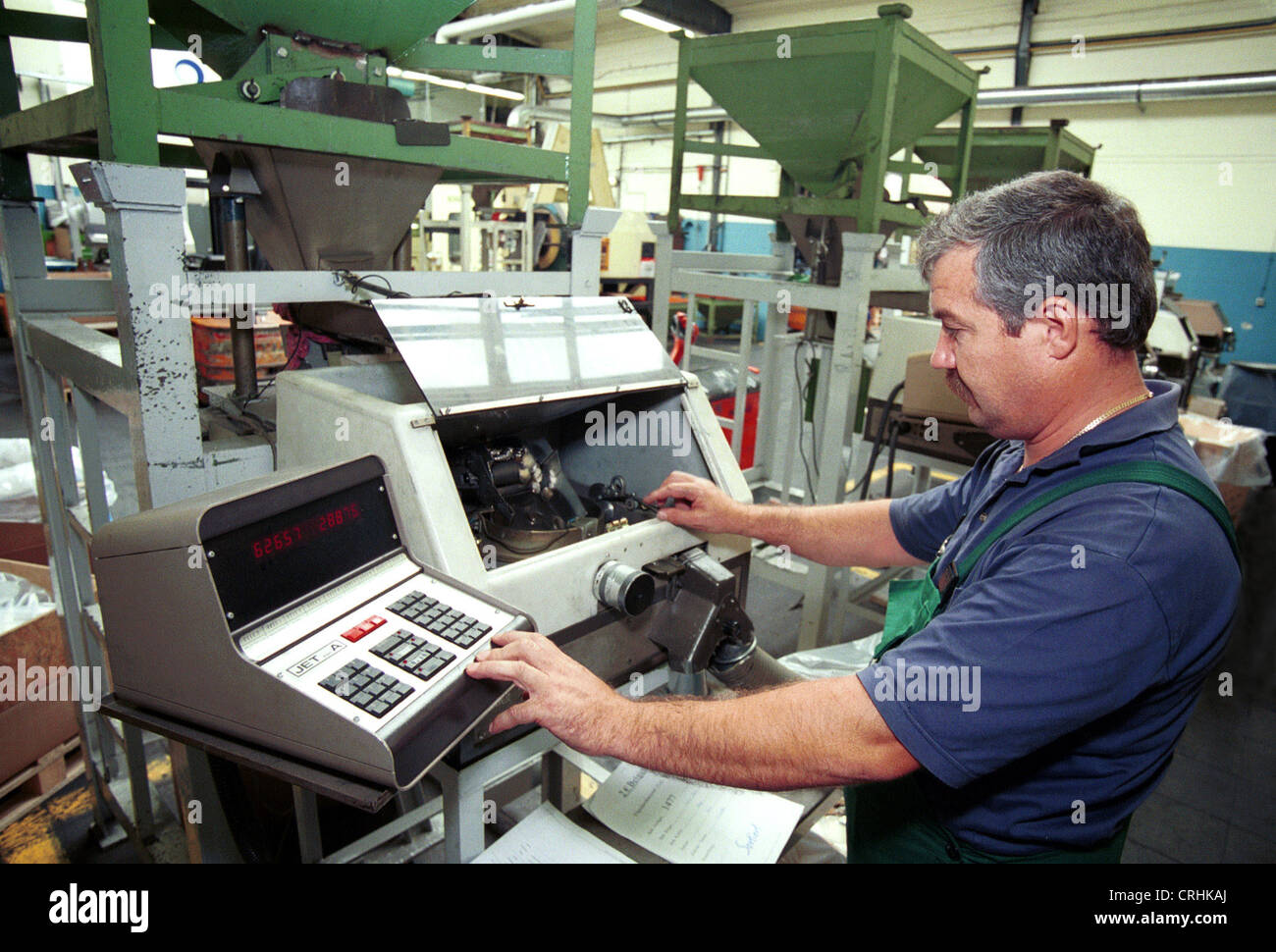 Sword, Germany, production of the Euro Stock Photo - Alamy