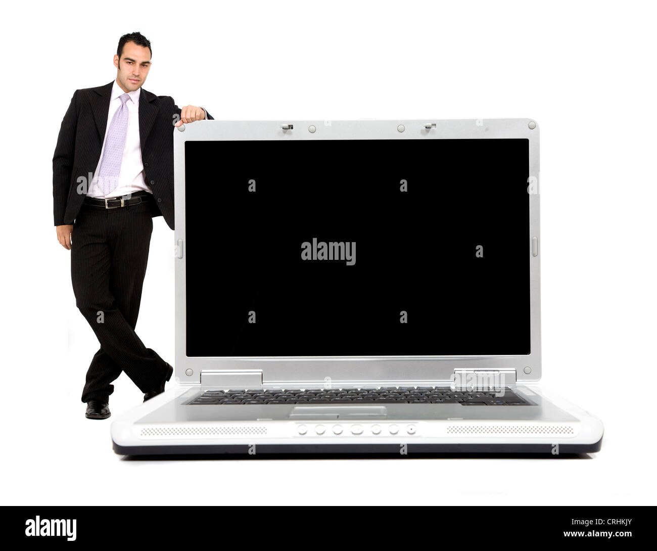 Person in front of computer Cut Out Stock Images & Pictures - Alamy