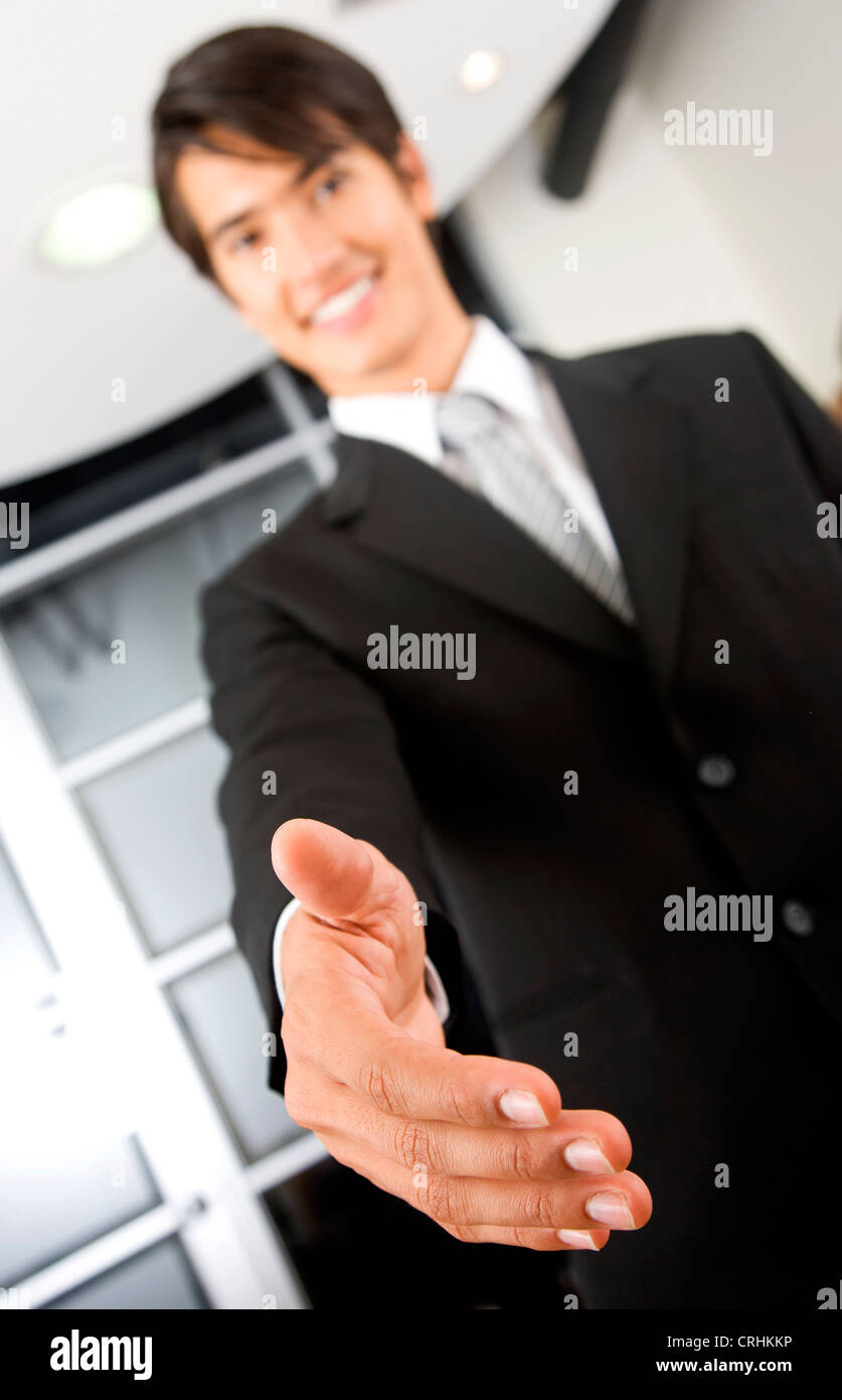 White suit extending hi-res stock photography and images - Alamy