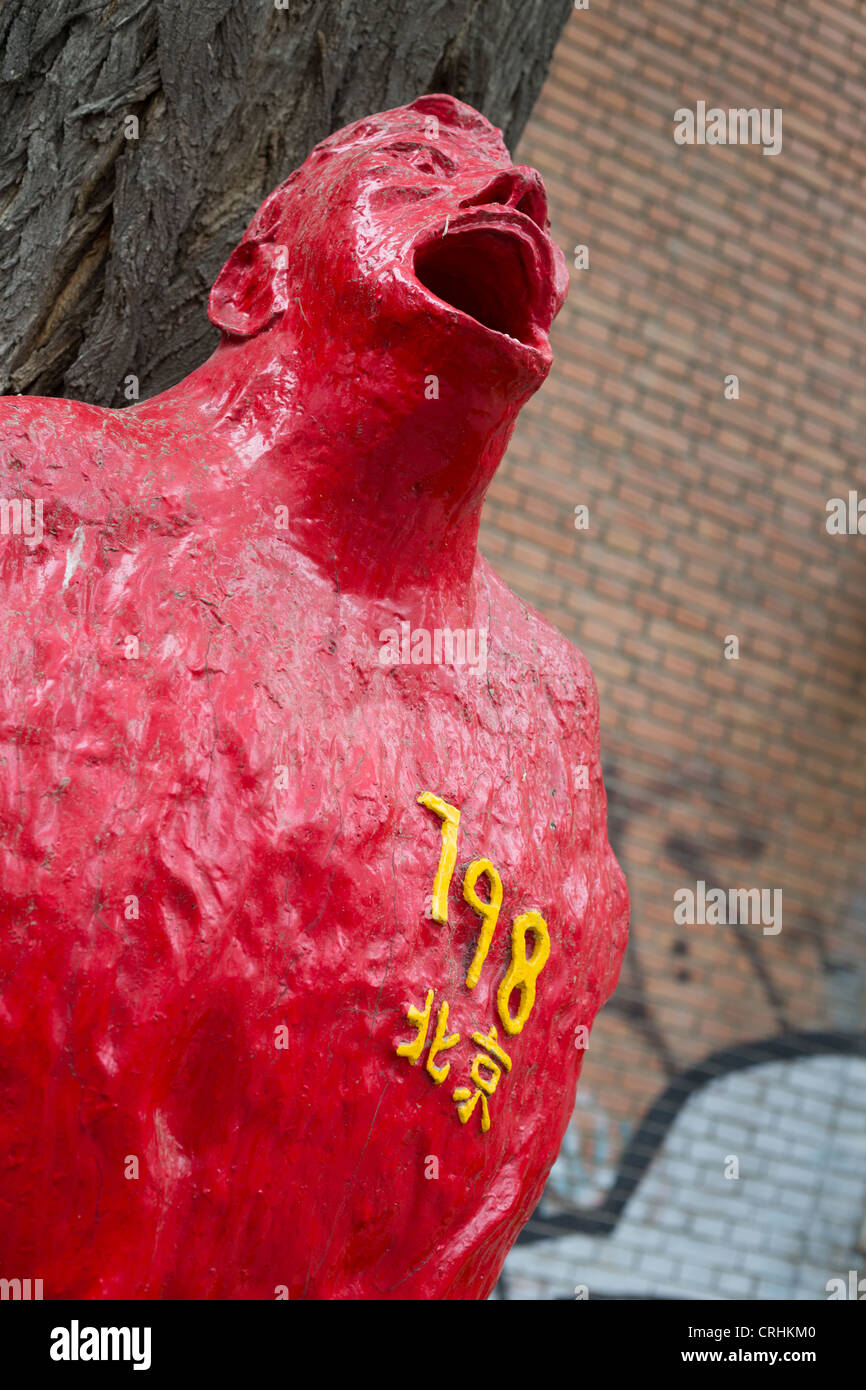 In the hip and fashionable 798 Art District, full of museums, galleries ...