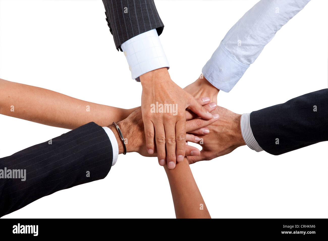 business people holding hand on hand Stock Photo - Alamy