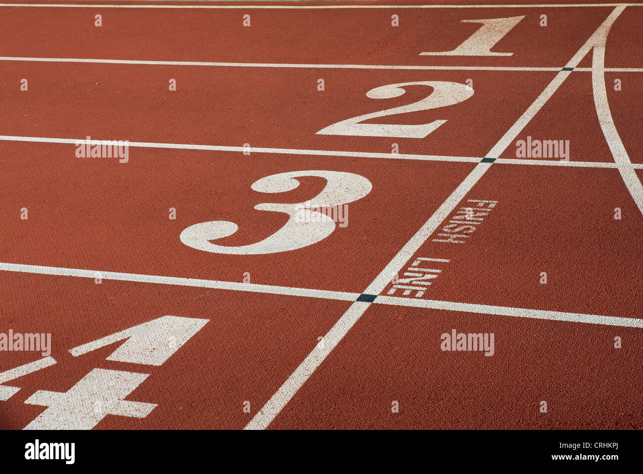 Running track lanes Stock Photo - Alamy