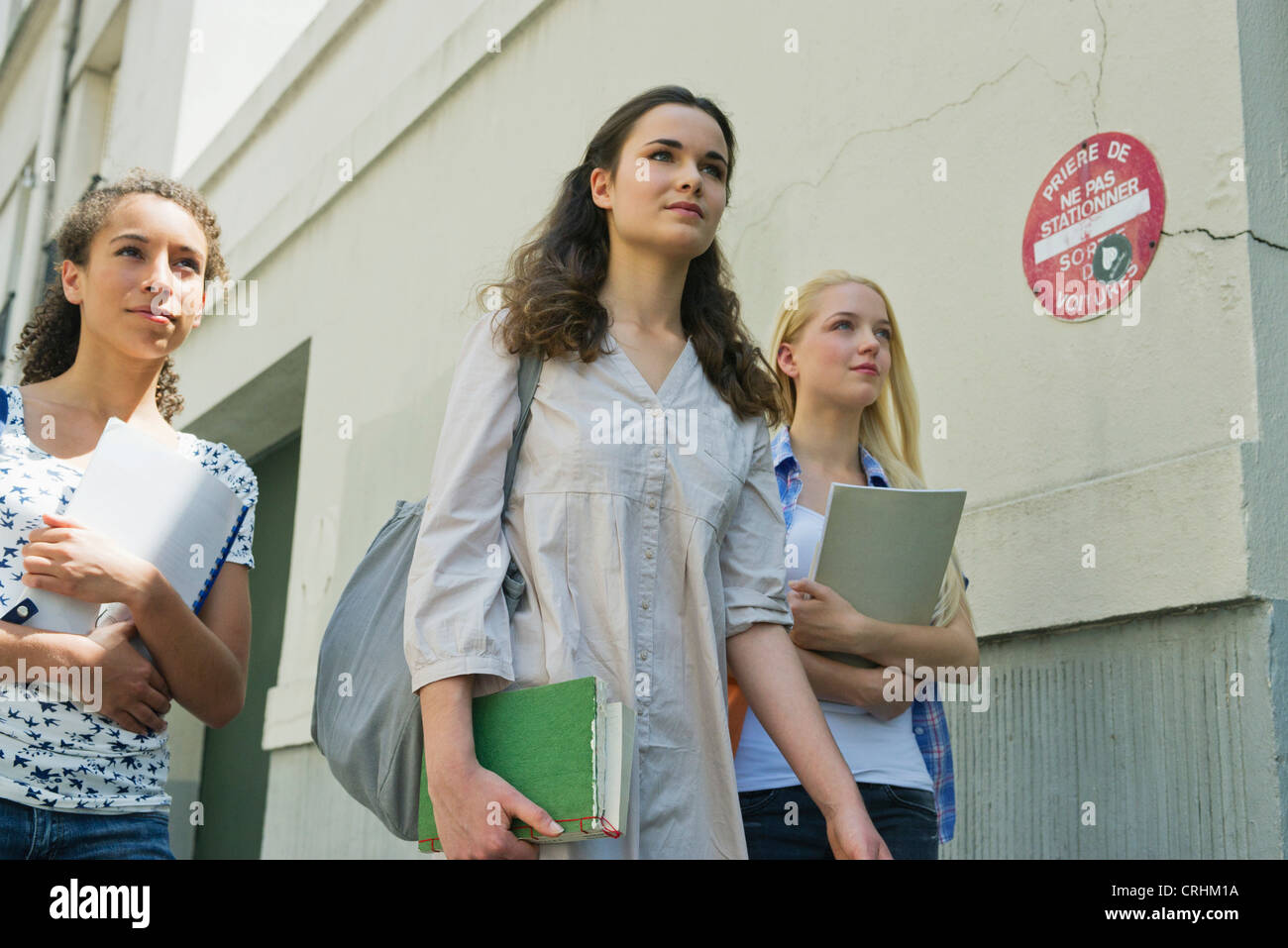 Female college students walking outdoors Stock Photo - Alamy