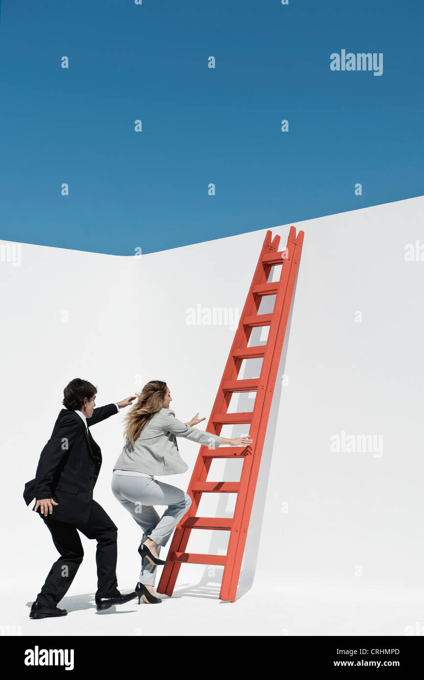 Climb ladder hi-res stock photography and images - Alamy