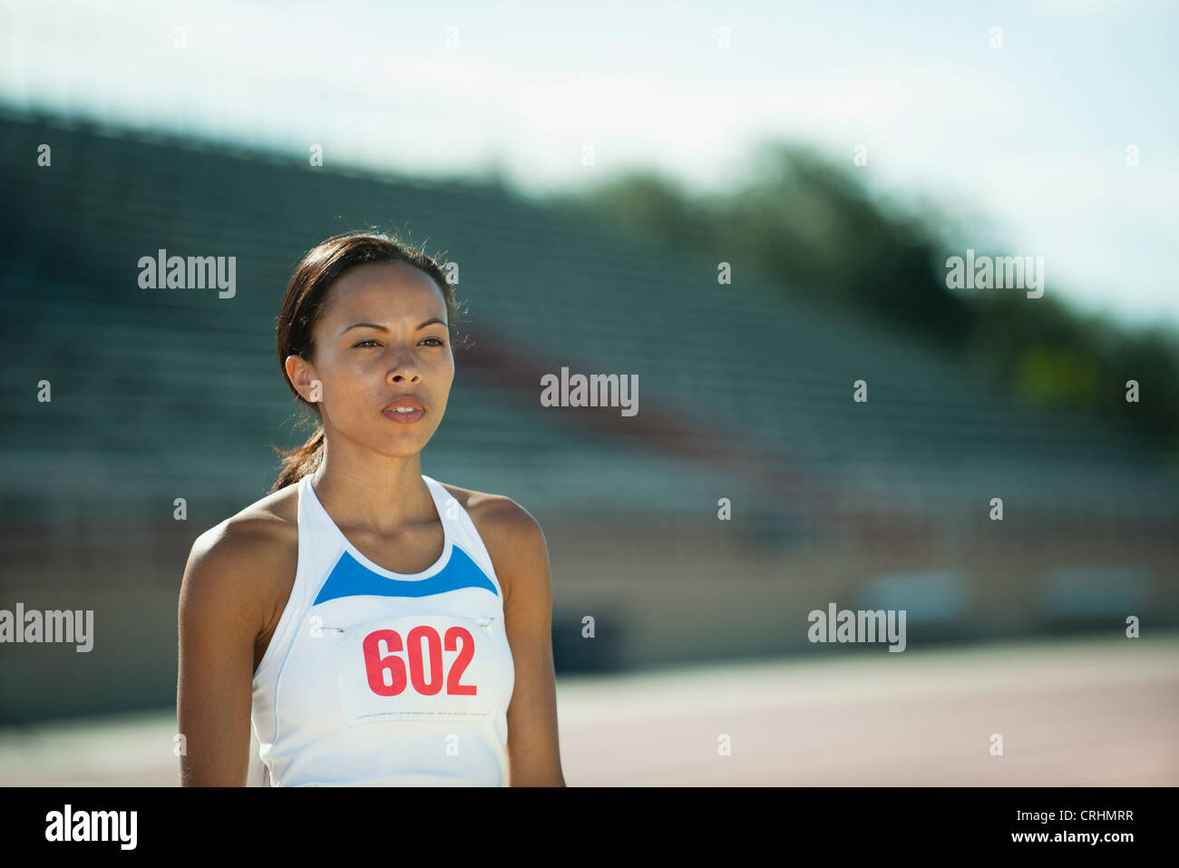 Young woman runner, portrait Stock Photo - Alamy