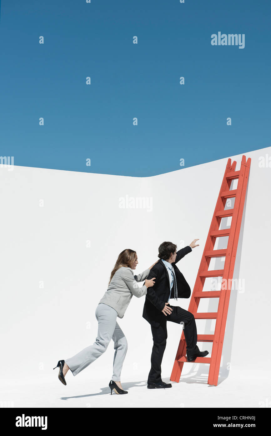Climb ladder hi-res stock photography and images - Alamy