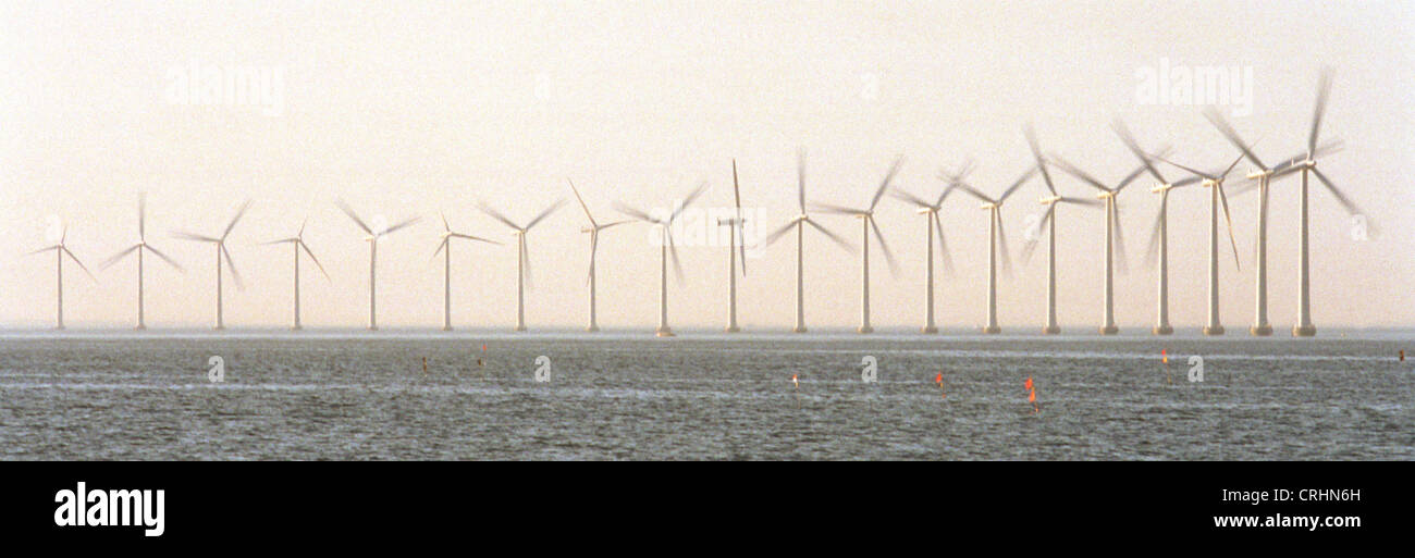 Copenhagen, Denmark, offshore wind farm Stock Photo - Alamy