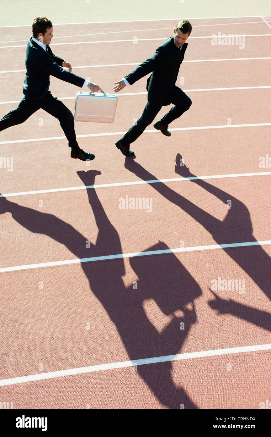 Two teams competing in relay hi-res stock photography and images - Alamy