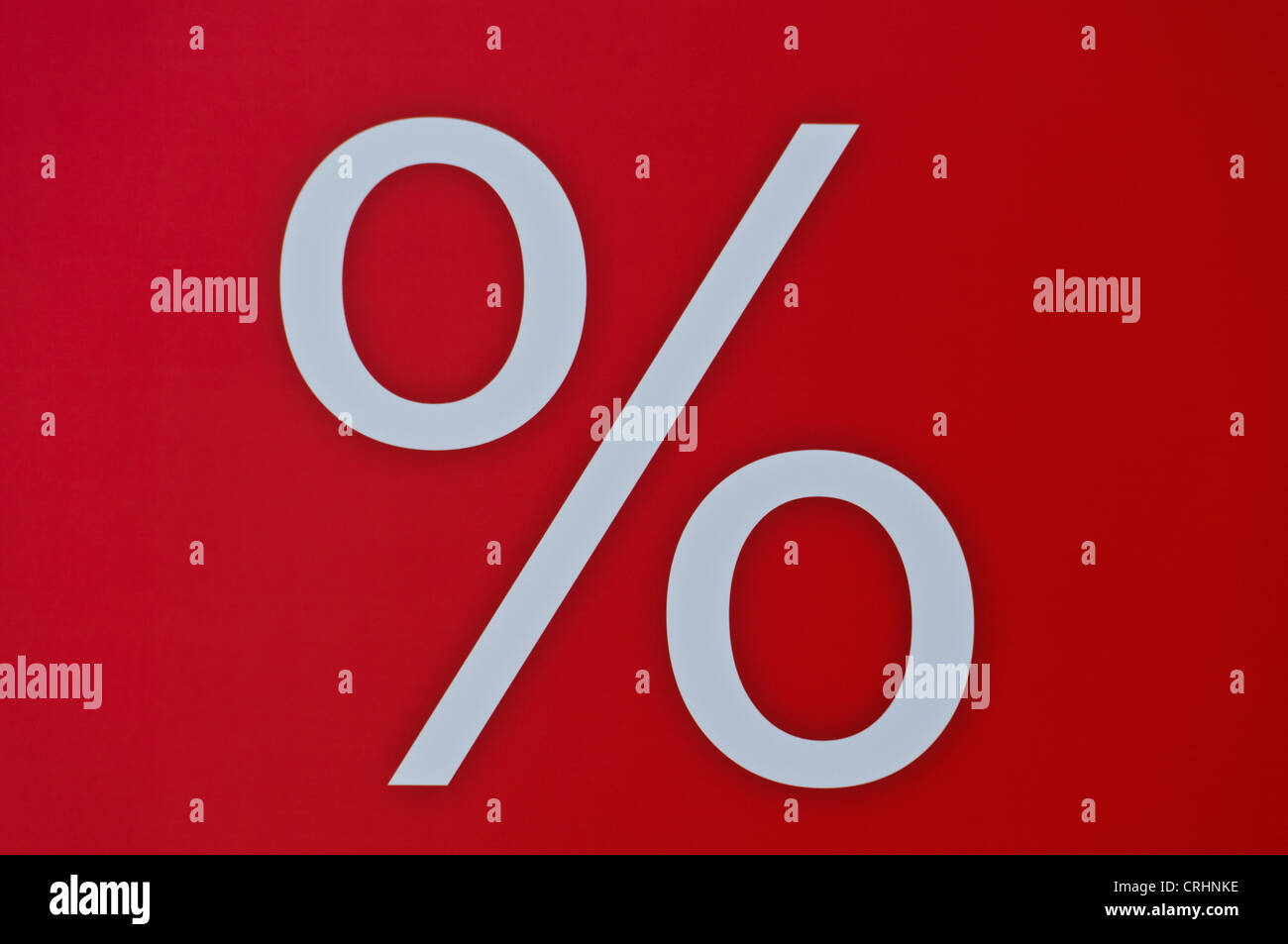 % White Per Cent Sign Character Red Background signalizing discount ...