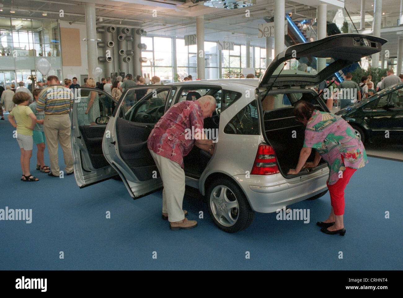 Berlin, Germany, car show at the Mercedes-Benz dealership Stock Photo ...