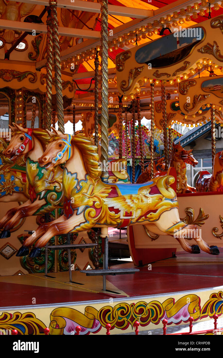 Carousel roundabout fairground ride hi-res stock photography and images ...