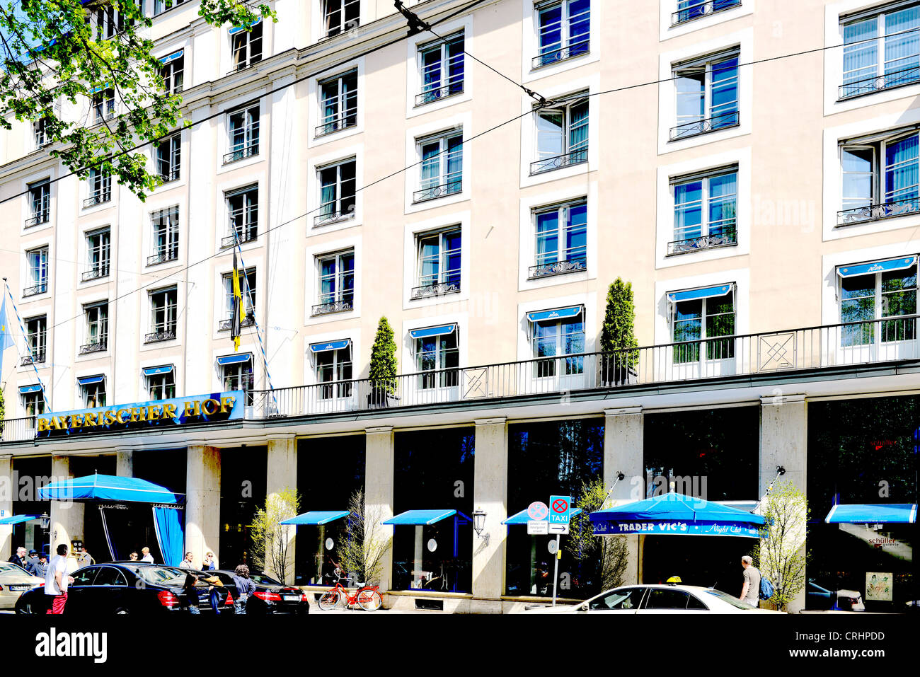 Munich, Hotel Bayerischer Hof Stock Photo - Alamy