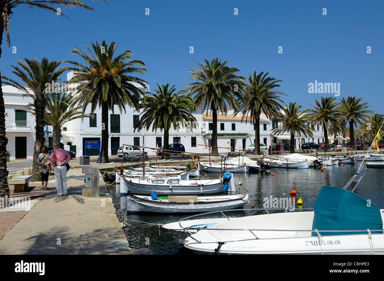 Palm trees harbour marina travel hi-res stock photography and images ...