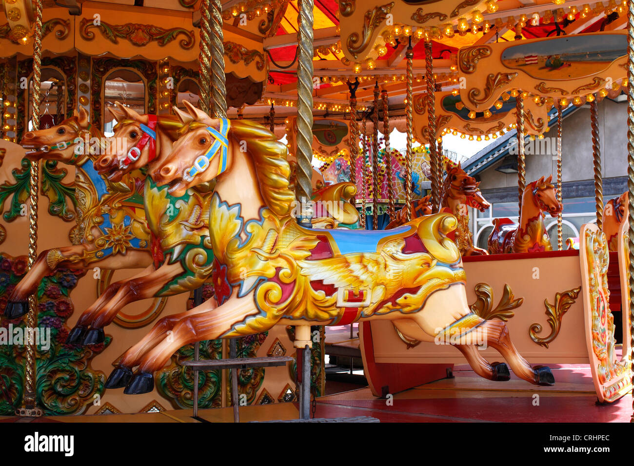 FAIRGROUND CAROUSEL Stock Photo - Alamy