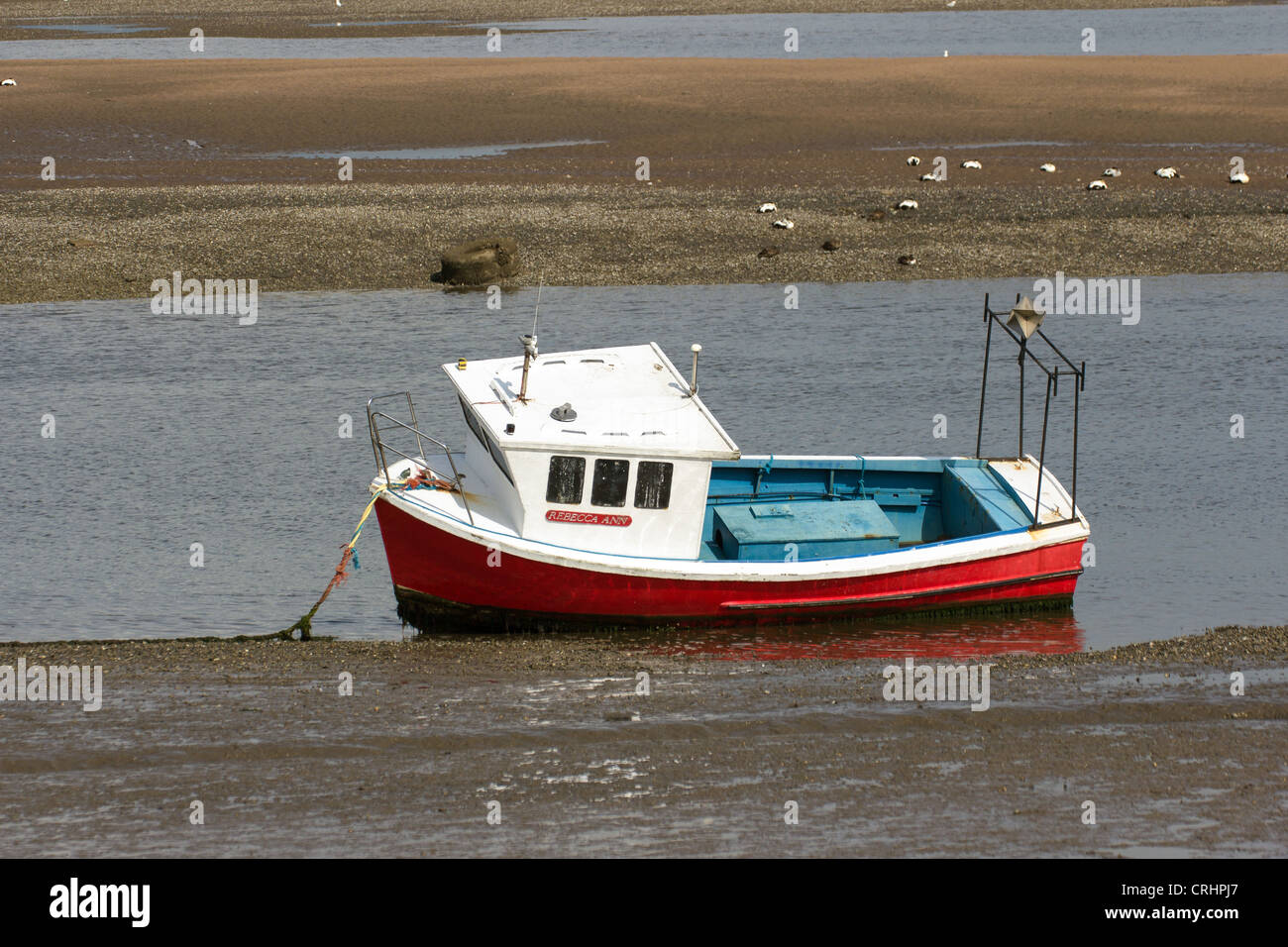 Montrose basin at low tide exposing Sandbanks And Mudflats. Angus ...